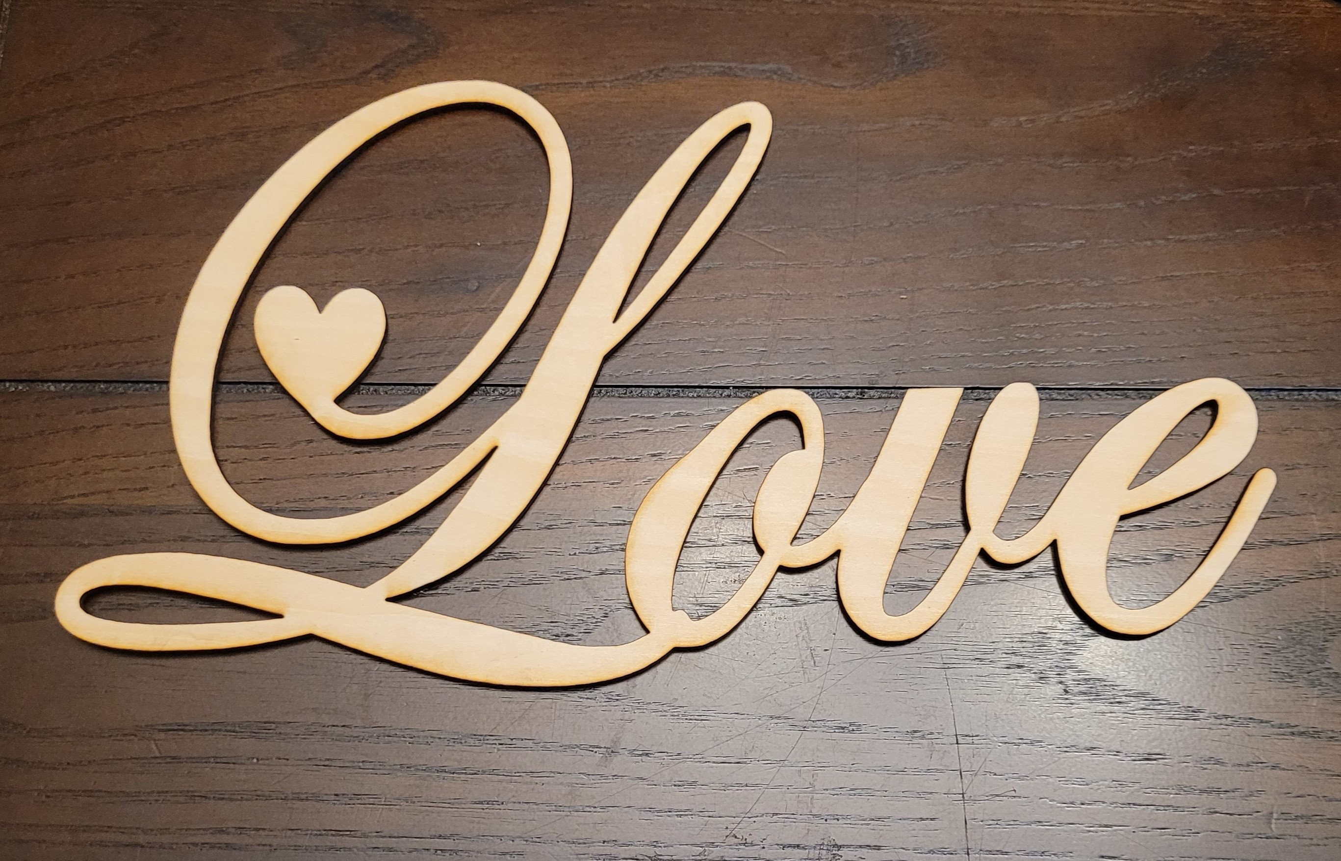 Wood Love Wall Art - Etsy