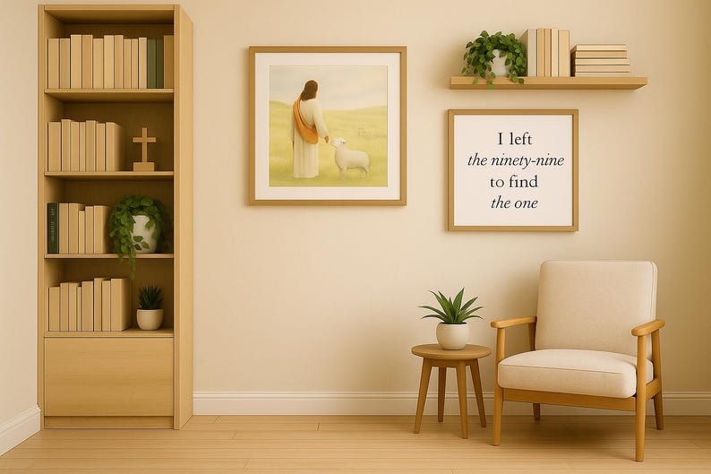 Minimalist Christian Zoom Background, Neutral Faith-based Virtual ...