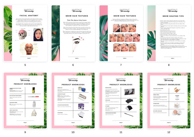 Brow Mapping PDF Manual (step-by-step) EDITABLE - Etsy