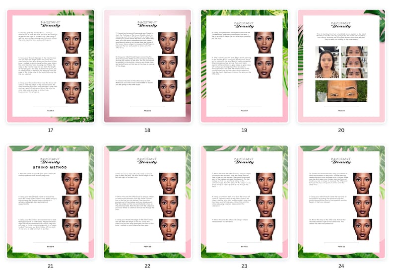 Brow Mapping PDF Manual (step-by-step) EDITABLE - Etsy