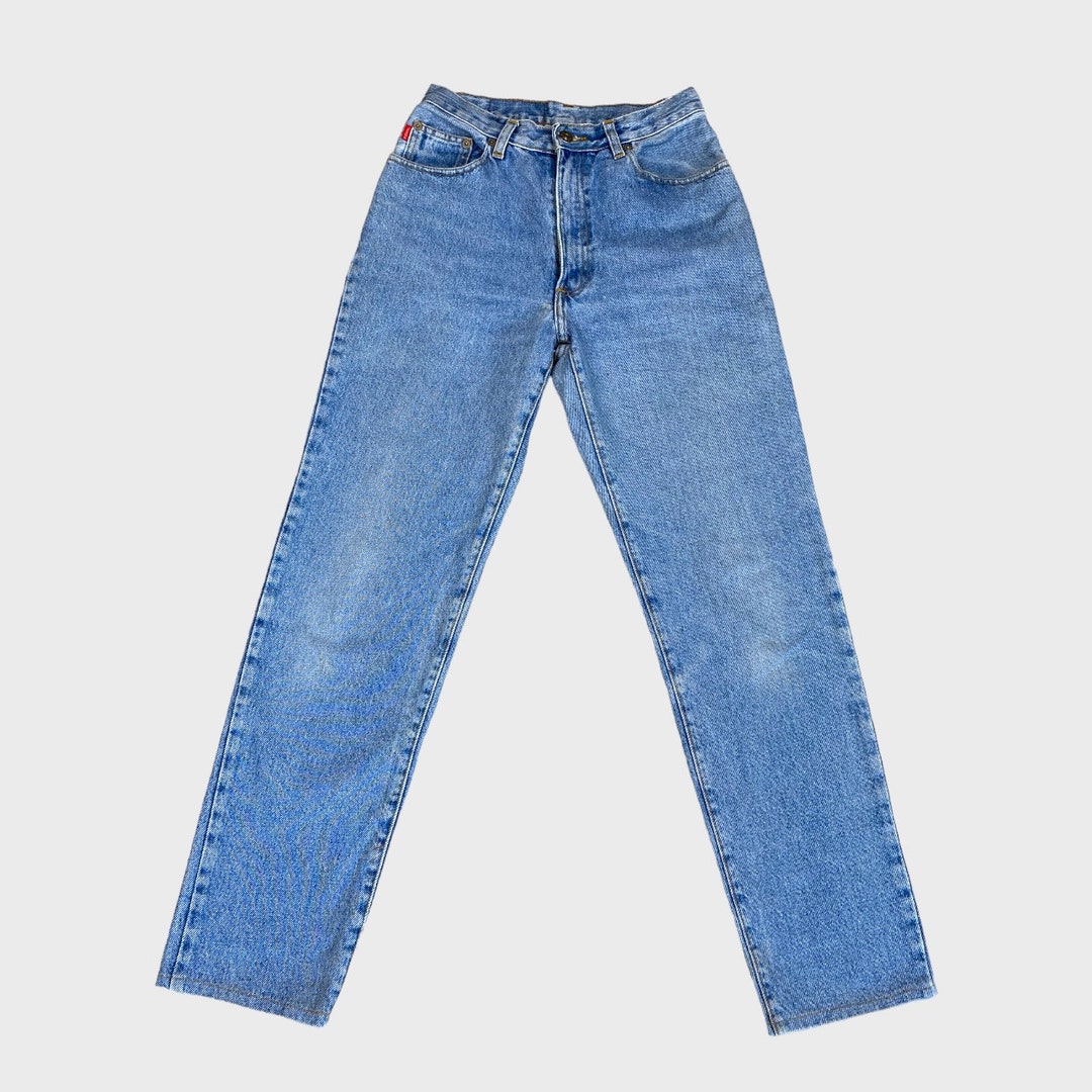 Vintage 90s Light Blue High Rise Denim Jeans Size Small - Etsy