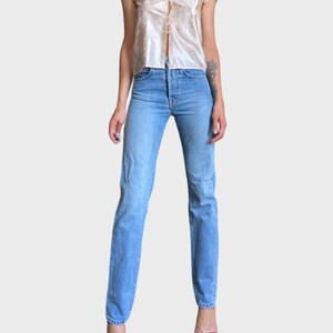 Vintage 90s Light Blue High Rise Size S Jeans Retro Denim Fashion - Etsy