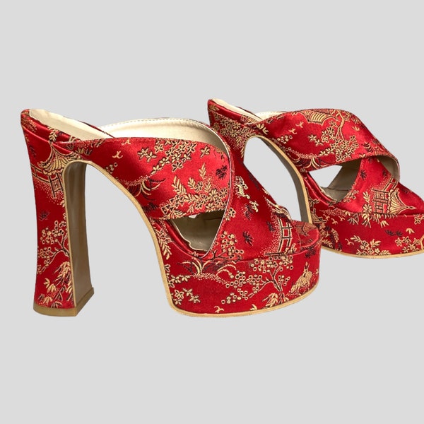 Platform Mules - Etsy