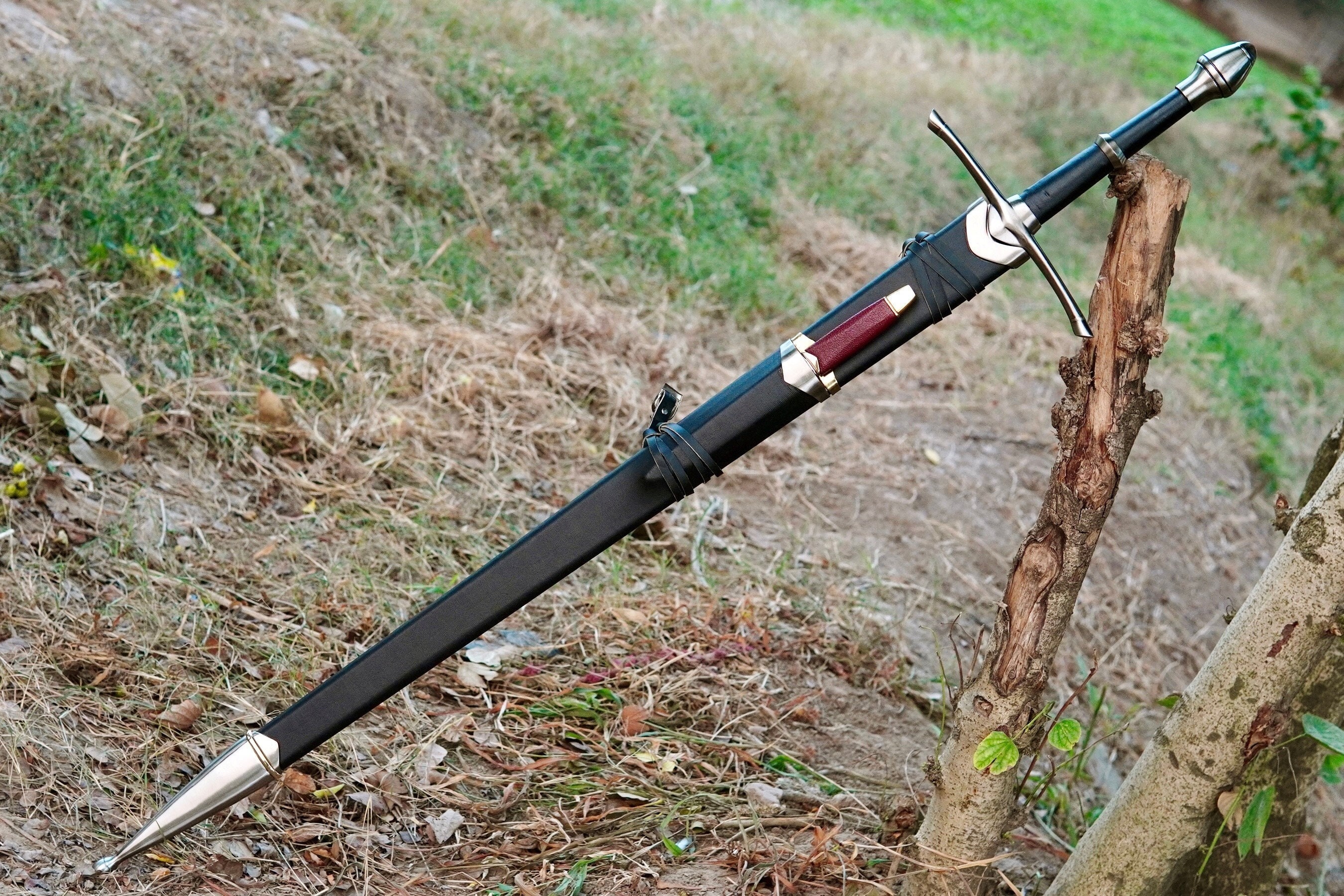 LOTR Sword ARAGORN Sword Strider Ranger Sword With DAGGER Next Day ...