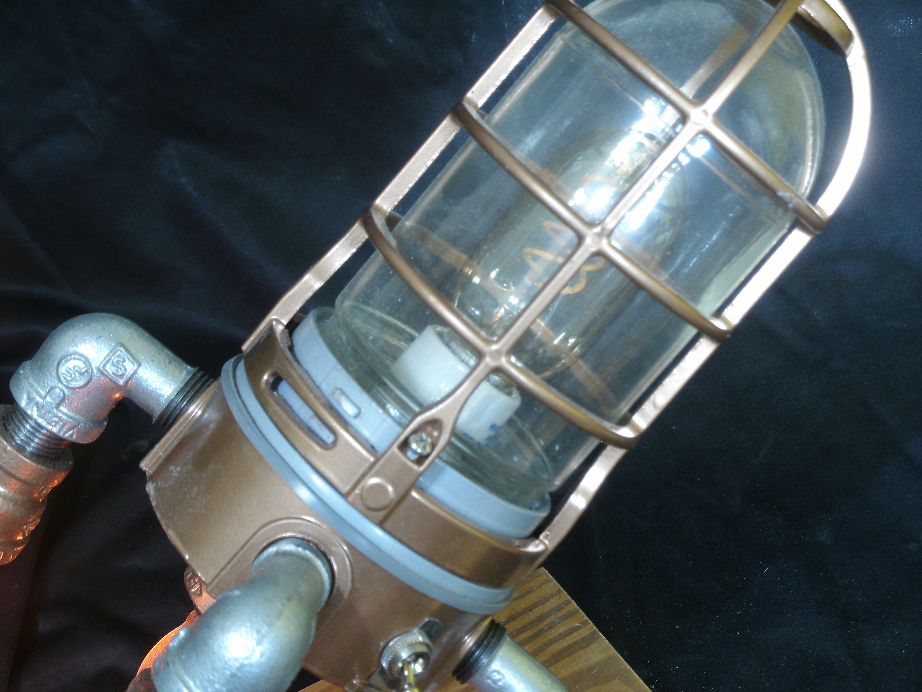Steam Punk Rocket Ship Lamp - Etsy