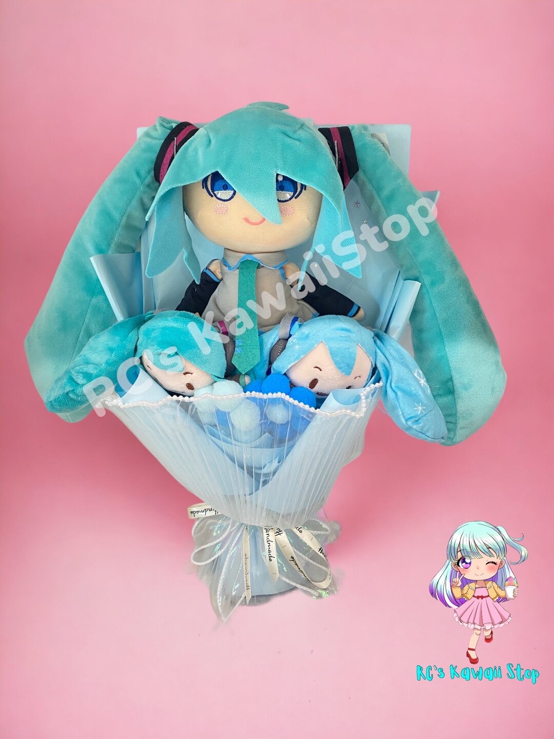 Hatsune Miku Vocaloid CV01 Plush Doll Plushie Bouquet - Etsy