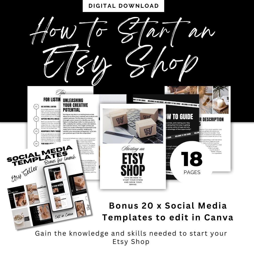 How to Start an Etsy Shop Sell on Etsy Seller Template for Small ...