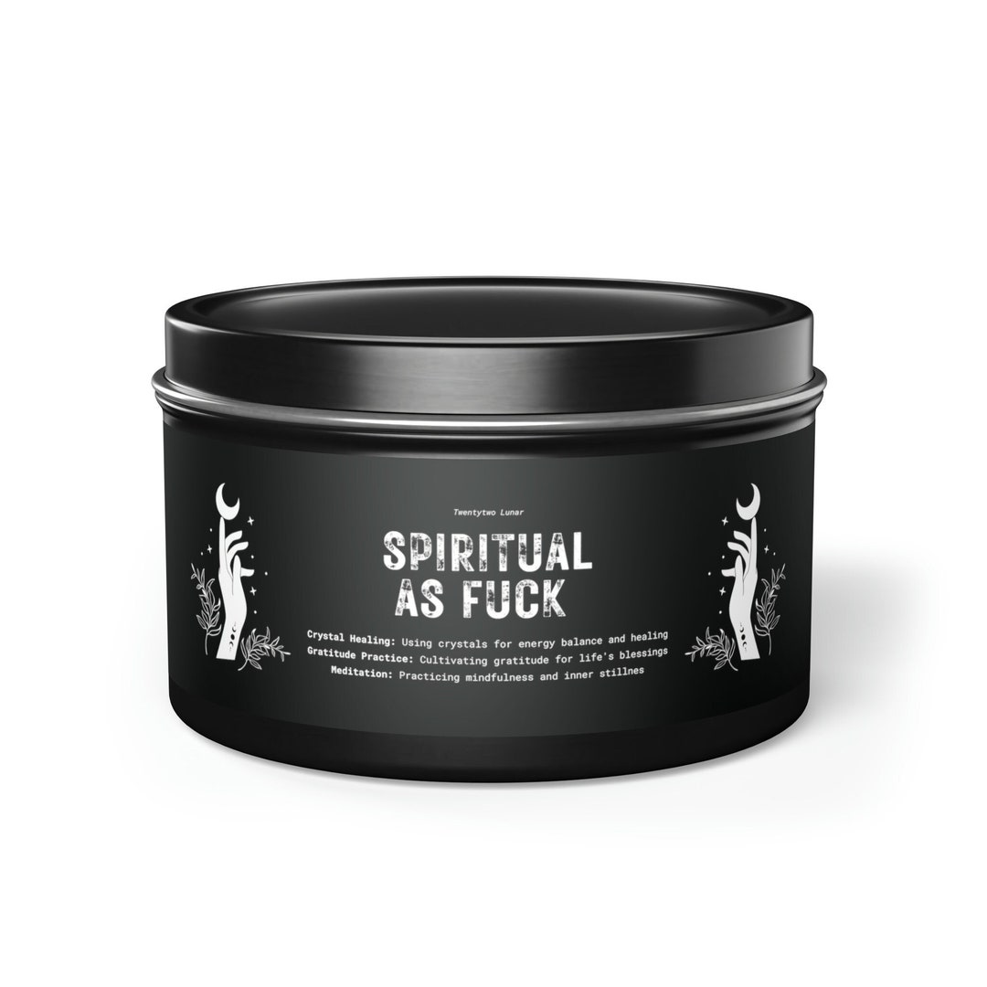 Spiritual AF Candle, Gold Candle, Motivation Candle, Magic Candle ...