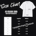5 X AS Colour 5080 Size Chart Printify AS Colour Size Chart, POD Mockup ...