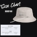 5 X Bucket Hat Size Chart AS Colour AS1117 Hat Mockup Product Details ...