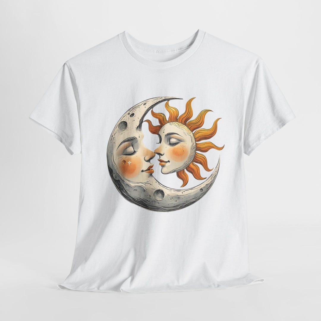 Sun and Moon PNG, Celestial Couple Clipart, Sun Kiss Moon Png, Romantic ...