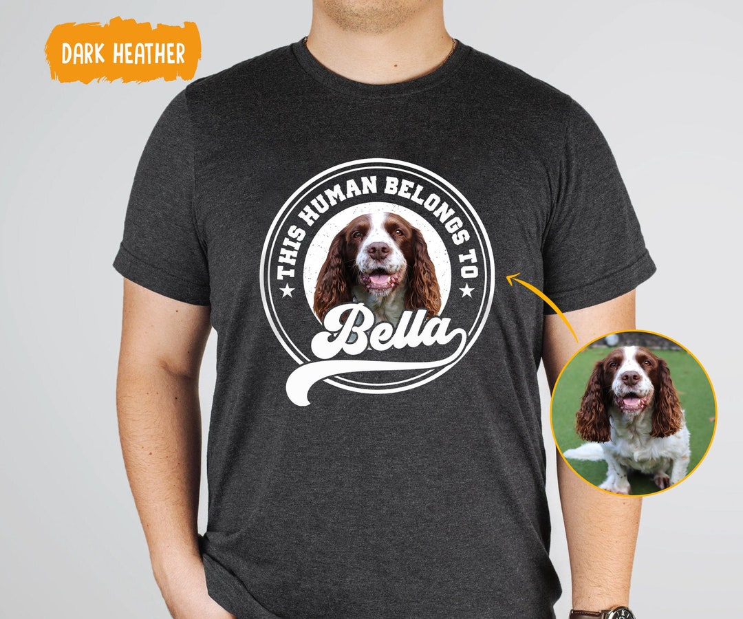 Custom Pet Shirt From Photo, Personalized Dog Shirt, Dog Dad Shirt, Cat ...