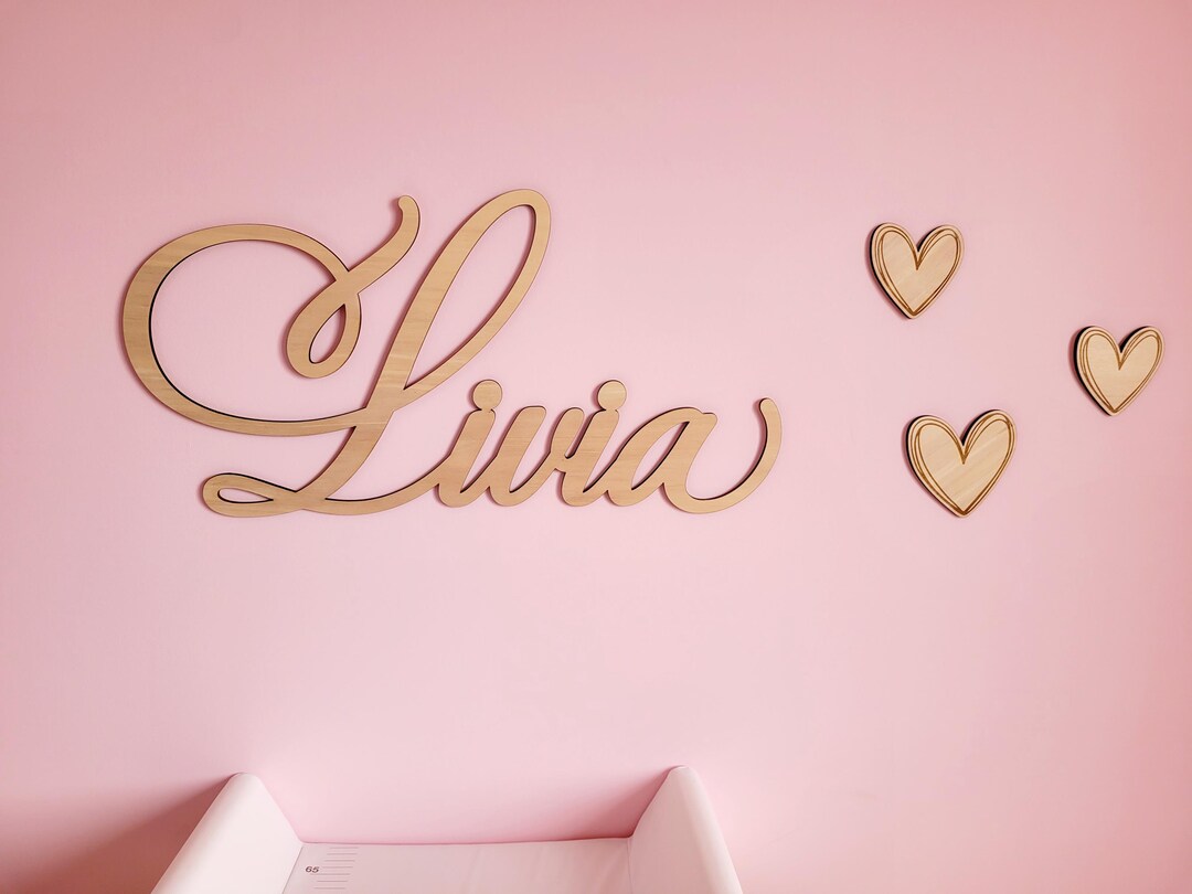 Personalized Wooden First Name, Wall Decoration for Baby or Child's ...