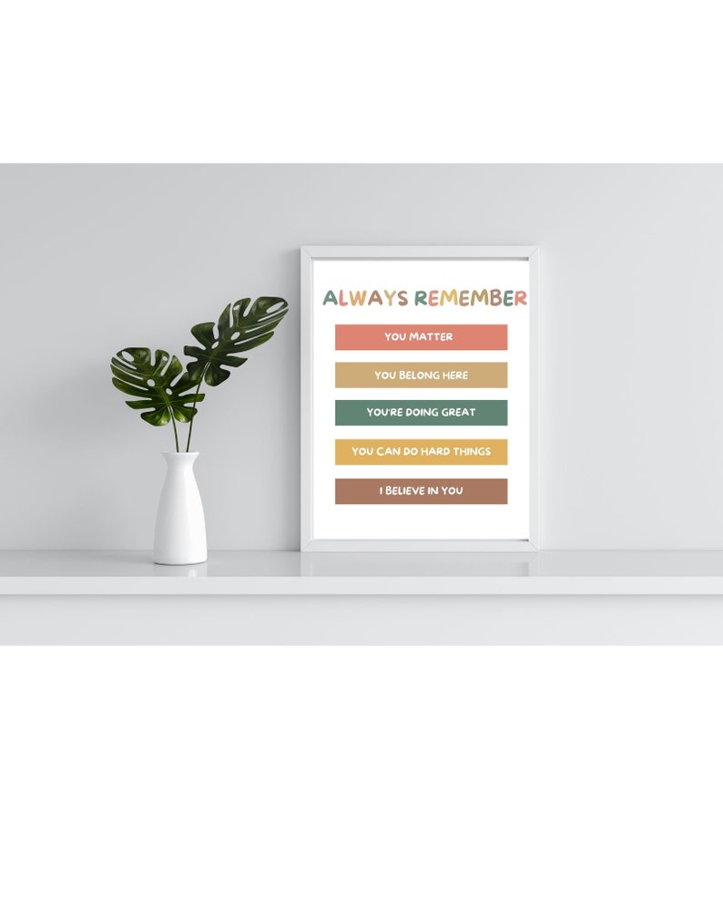 Affirmations for Kids, Classroom Posters, I Am Affirmations, Playroom ...