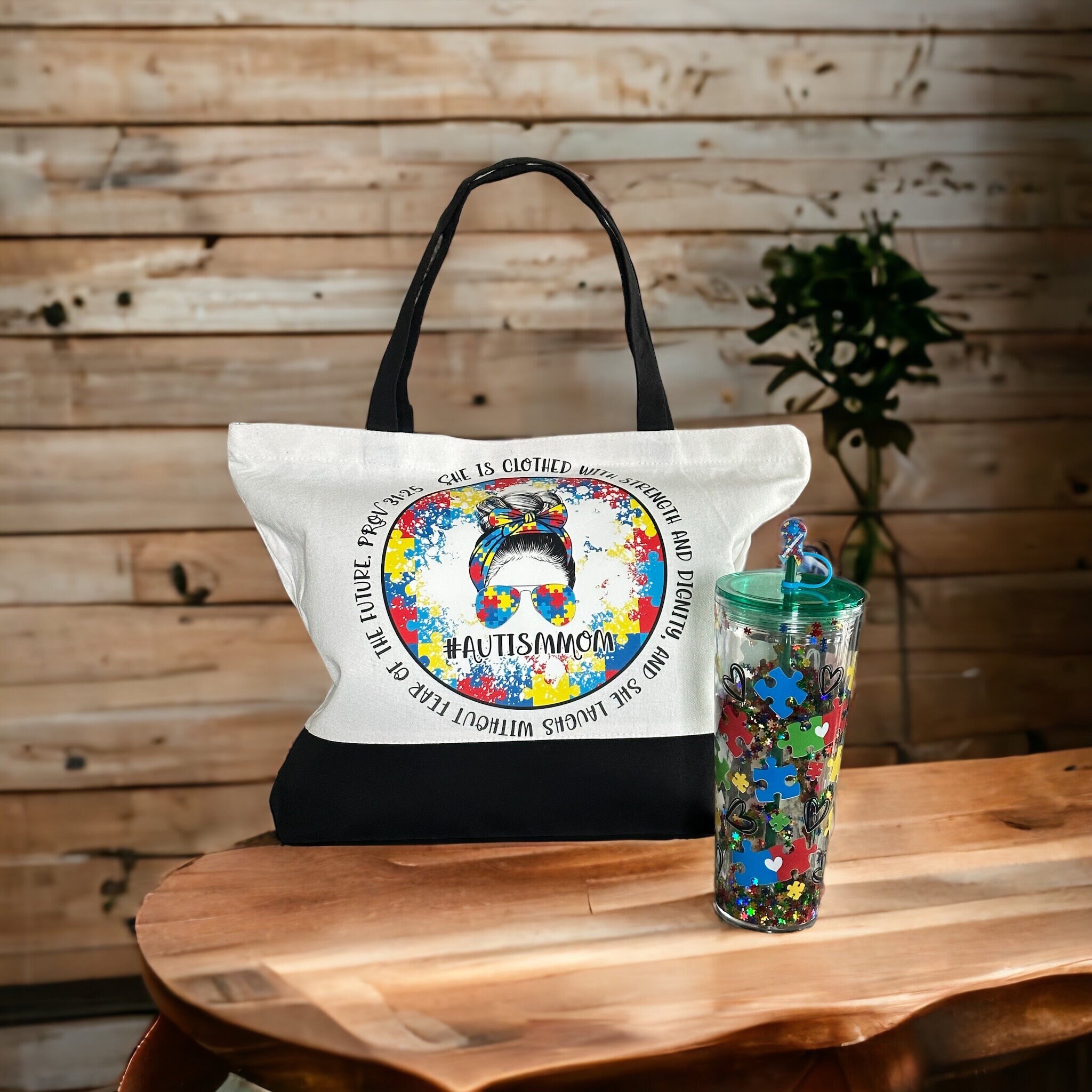 AUTISM MOM TOTE, Aesthetic Tote Bag, Be Kind Tote Bag, Cute Canvas Tote ...