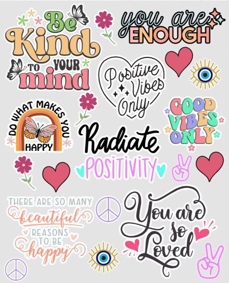 Positive Affirmation Stickers Motivational Stickers for - Etsy