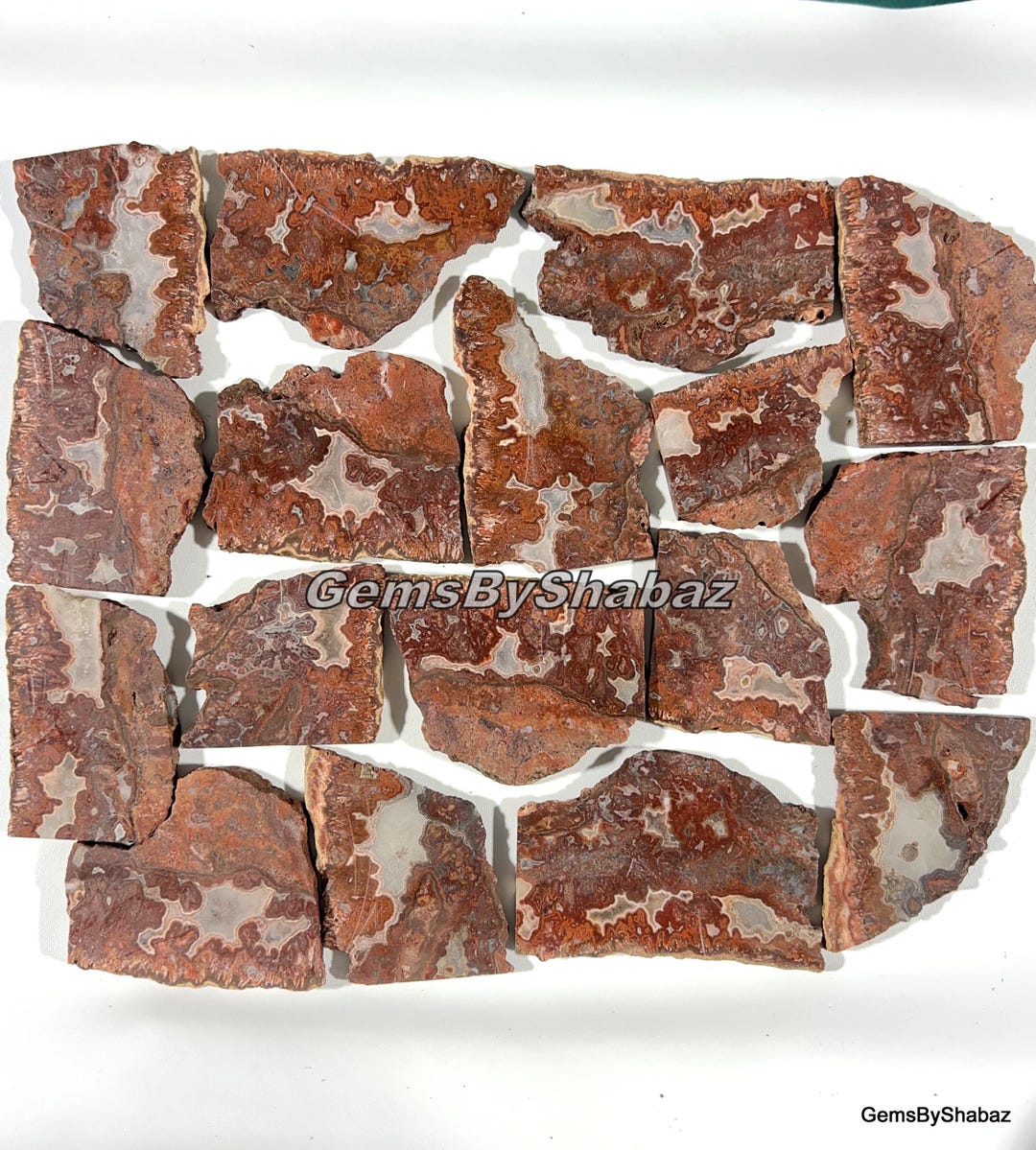 Red Crazy Lace Agate Slab – Freeform Gemstone for Jewelry Making - Etsy