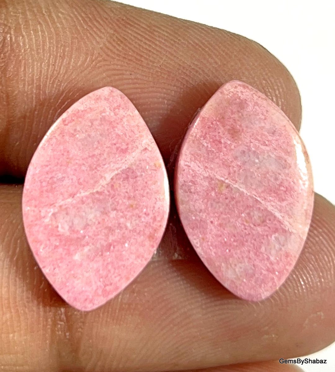 Thulite Matching Pair! Pretty Marquise Shape Polished Thulite Pair ...