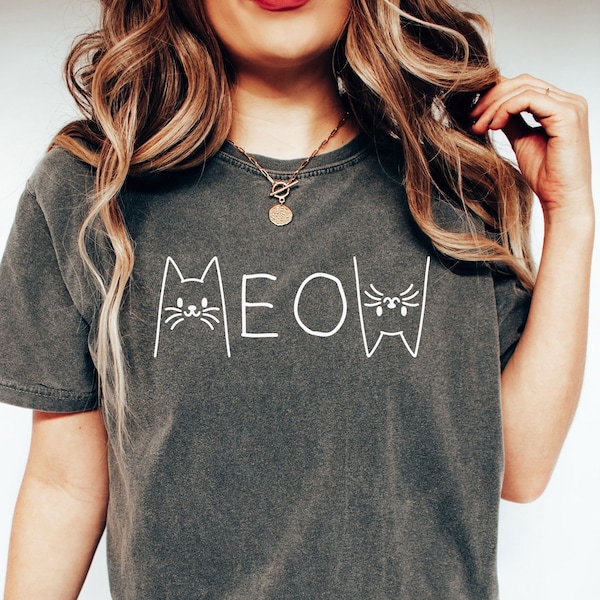 Meow T Shirt - Etsy