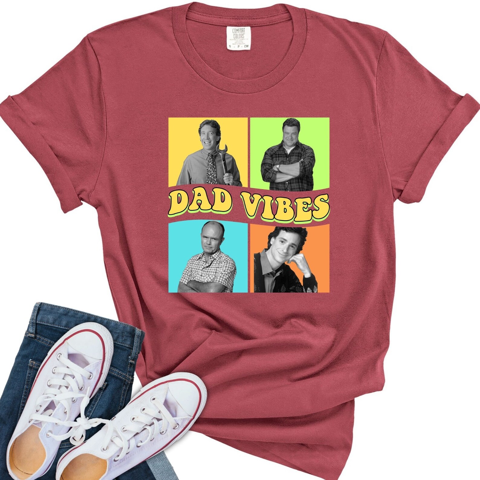 Dad Vibes T-shirts, Comfort Colors Shirts, Fathers Day Shirts, Dad Life ...