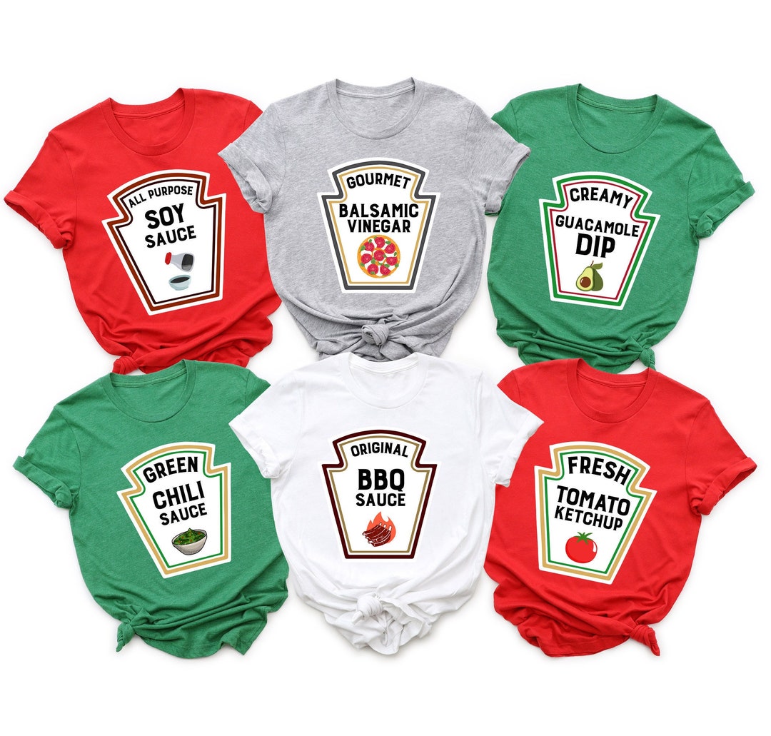 Condiment Groups Matching Shirts for Halloween, Halloween Family Group ...