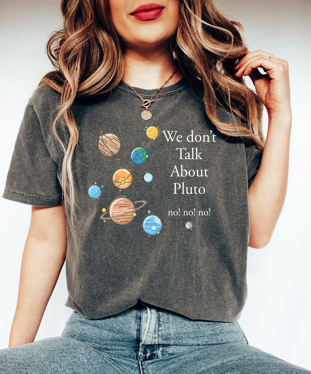 Comfort Colors® Retro We Don’t Talk About Pluto T-shirt Gift for Space Lovers, Funny Planet ...