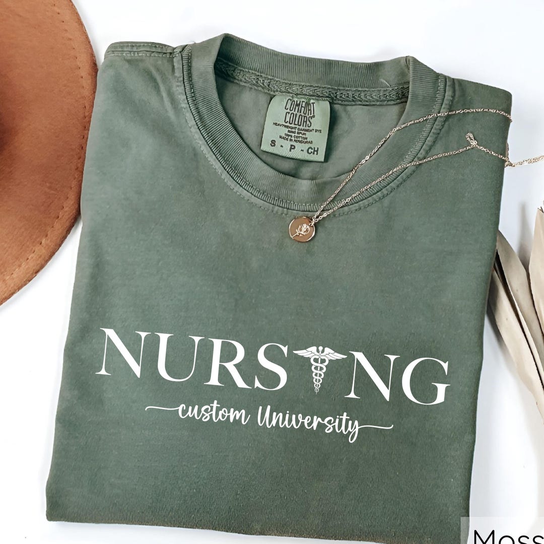 Custom University Nursing Shirt, University Name Nursing Student Shirts ...