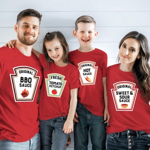 Condiment Groups Matching Shirts for Halloween, Halloween Family Group ...