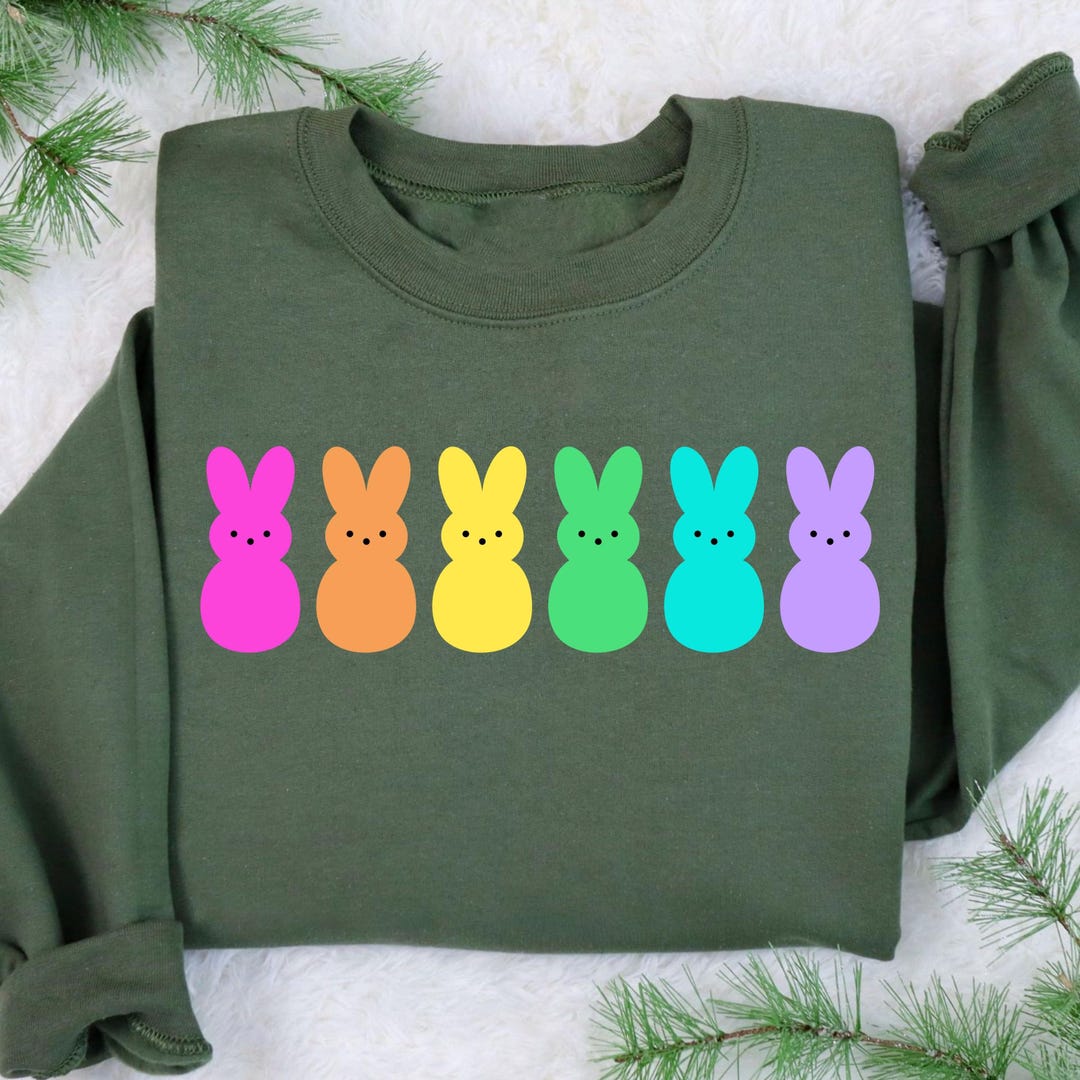 Easter Bunny Peeps Shirt, Cute Easter Gift, Women's Easter Sweater ...