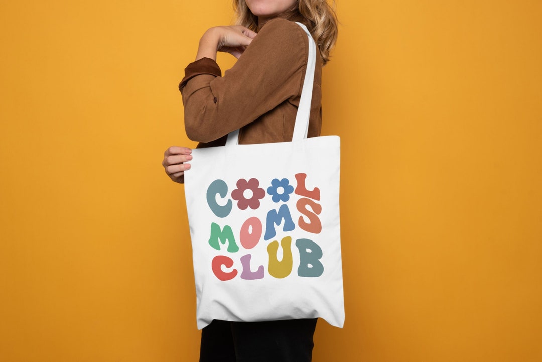 Cool Moms Club Tote Bag Gift for Mothers, Cool Moms Bag, Social Moms ...