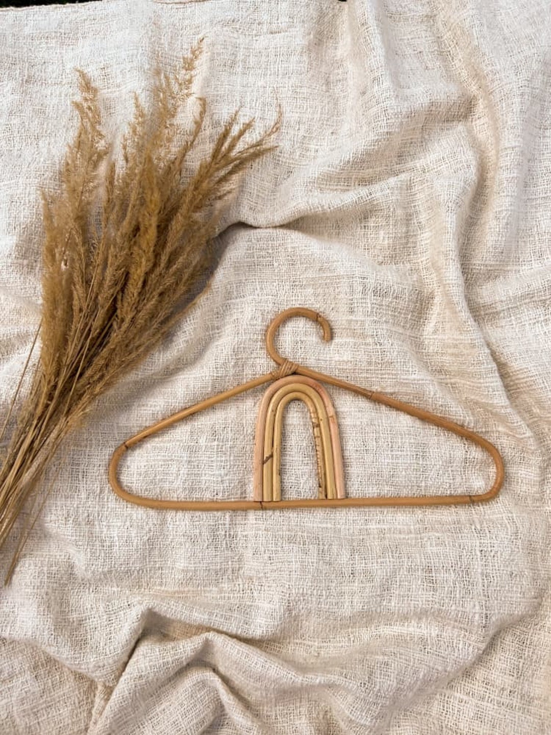 Rattan Hanger, Rainbow Hanger, Unique Hanger, Clothes Hanger, Balinese ...