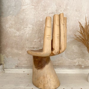 Wooden Hand Chair | Hand Shaped Chair Boho Style | Suar Wood Chair ...