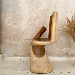 Wooden Hand Chair | Hand Shaped Chair Boho Style | Suar Wood Chair ...
