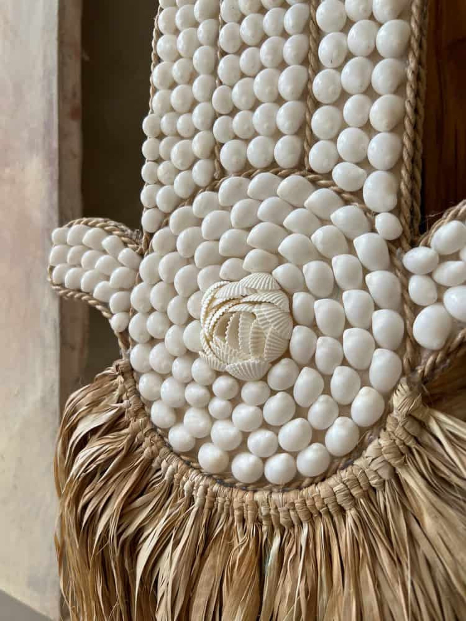 Boho Wall Decoration, Handcrafted Shells Home Decor, Hamsa Hand Decor ...