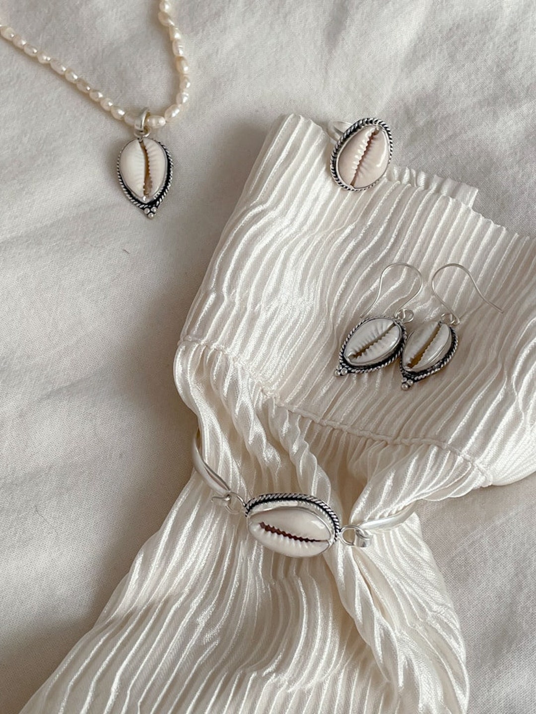 Kauri Shell Jewelry, Shell Jewelry Set, Shell Necklaces Handcrafted ...