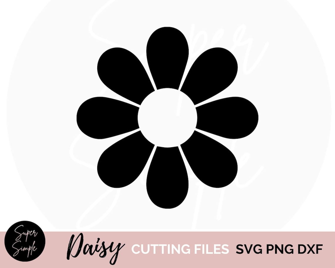 Daisy SVG, Digital Download Cut File for Cricut, Sillhouette, Svg, Png ...