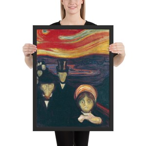 Anxiety Edvard Munch's Anxiety framed Poster - Etsy