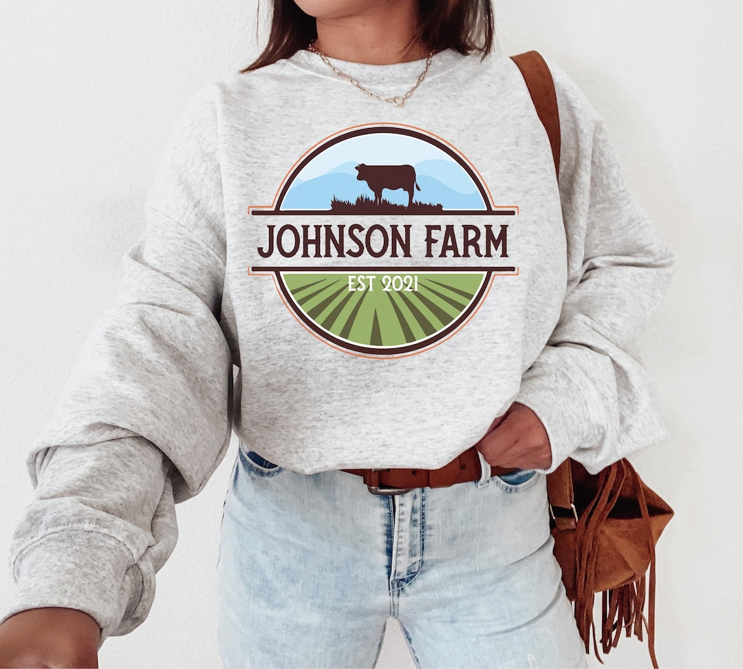 Custom Cattle Farm Sweatshirt, Personalized Cattle Farm Hoodie, Custom ...