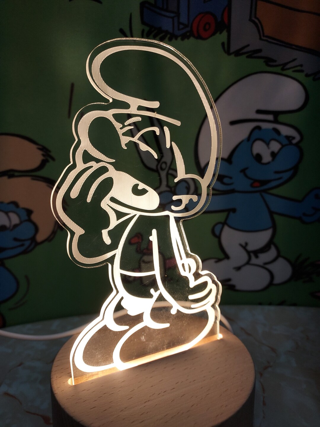 Dream City China Smurf Theme Park Smurf Lamp - Etsy