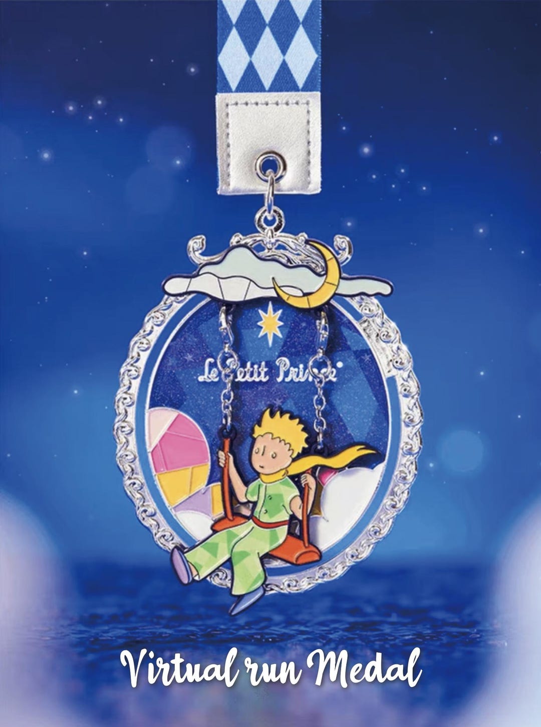 The Little Prince in Dream and Sunset Flight Virtual Run Medal - Etsy