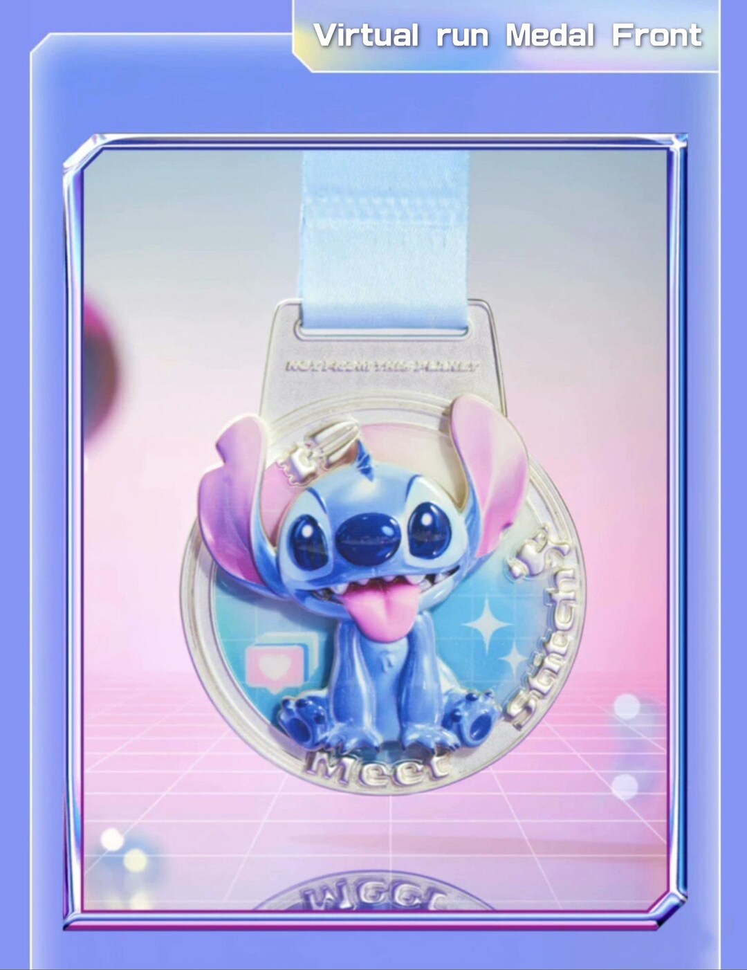 Disney Lilo & Stitch 3D Virtual Run Medal - Etsy
