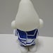 Unicef White Smurf 19cm Global Smurf With Clothes DIY Sliver Black ...