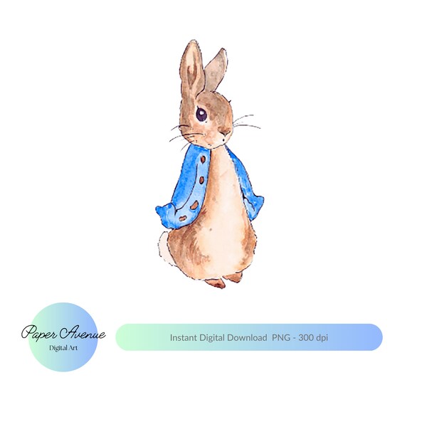 Rabbit Clip Art - Etsy