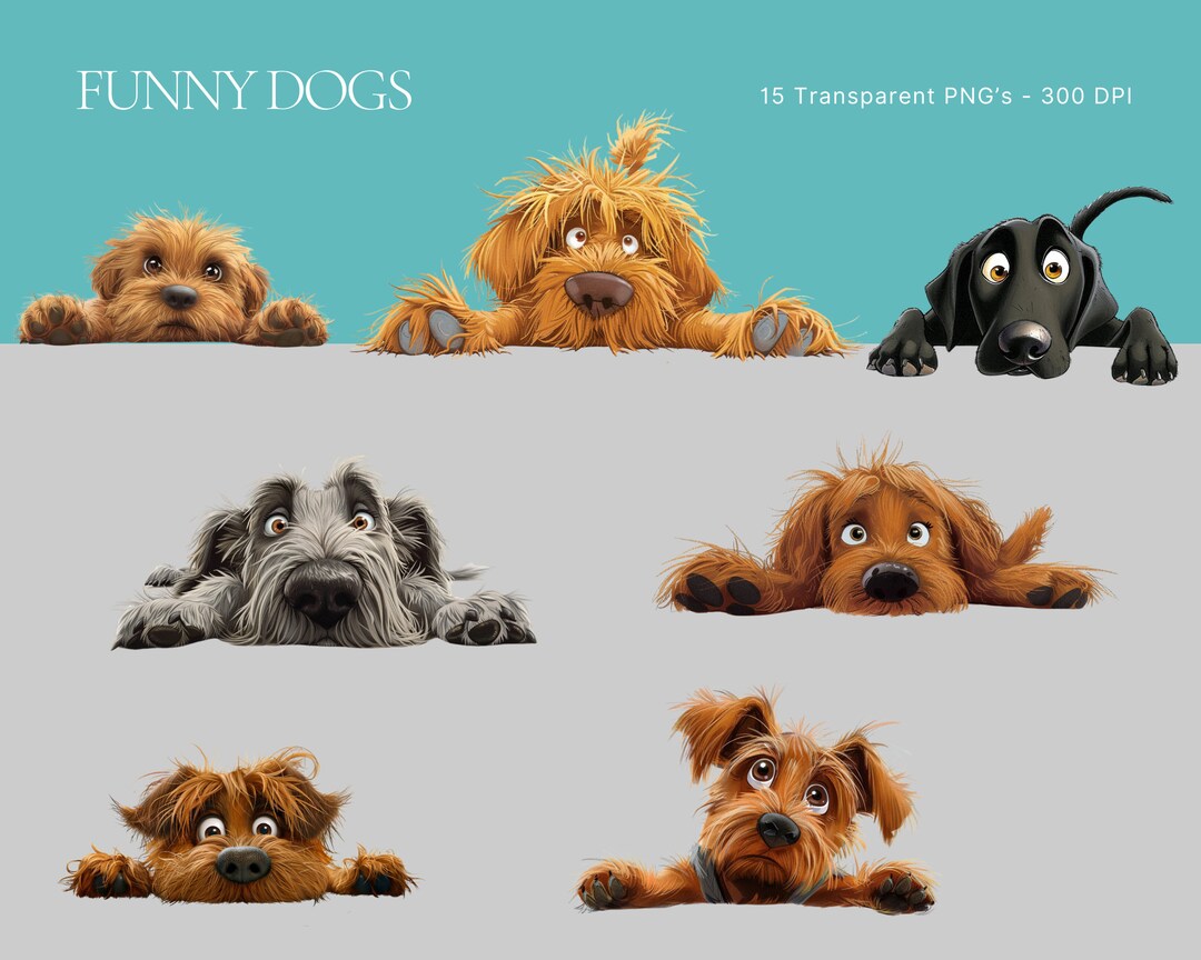 Funny Dog Clipart, Cute Dog Clipart, Funny Dogs PNG, Funny Dog Clip Art ...