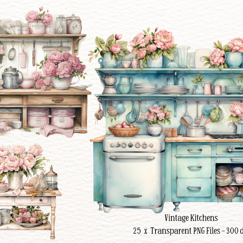 Kitchen Clipart - Etsy
