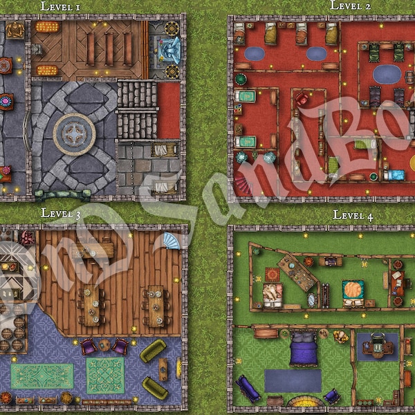 Outcast Jungle Camp Dnd Digital Map Roll20 Dungeons and Dragons TTRPG ...