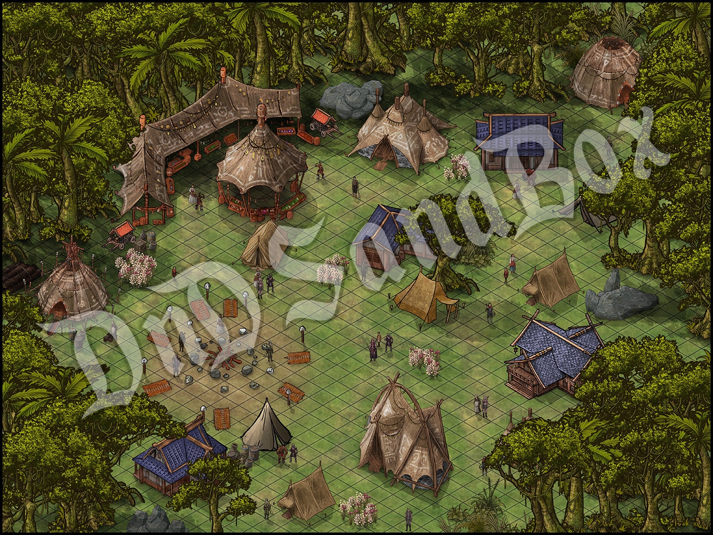 Bandit Camp Map DnD Digital Map Roll20 Dungeons And Dragons, 45% OFF