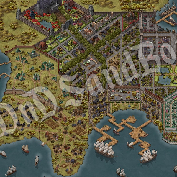 Outcast Jungle Camp Dnd Digital Map Roll20 Dungeons and Dragons TTRPG ...