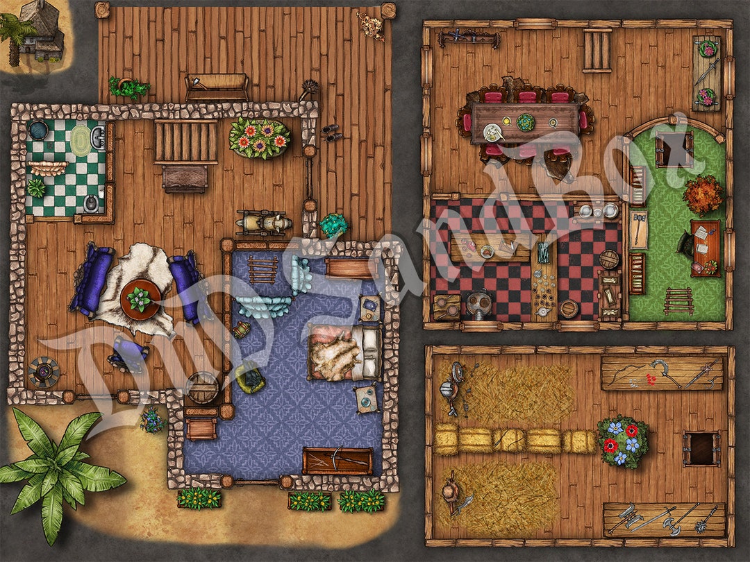 A House Designed for Thievery Dnd Digital Map - Etsy
