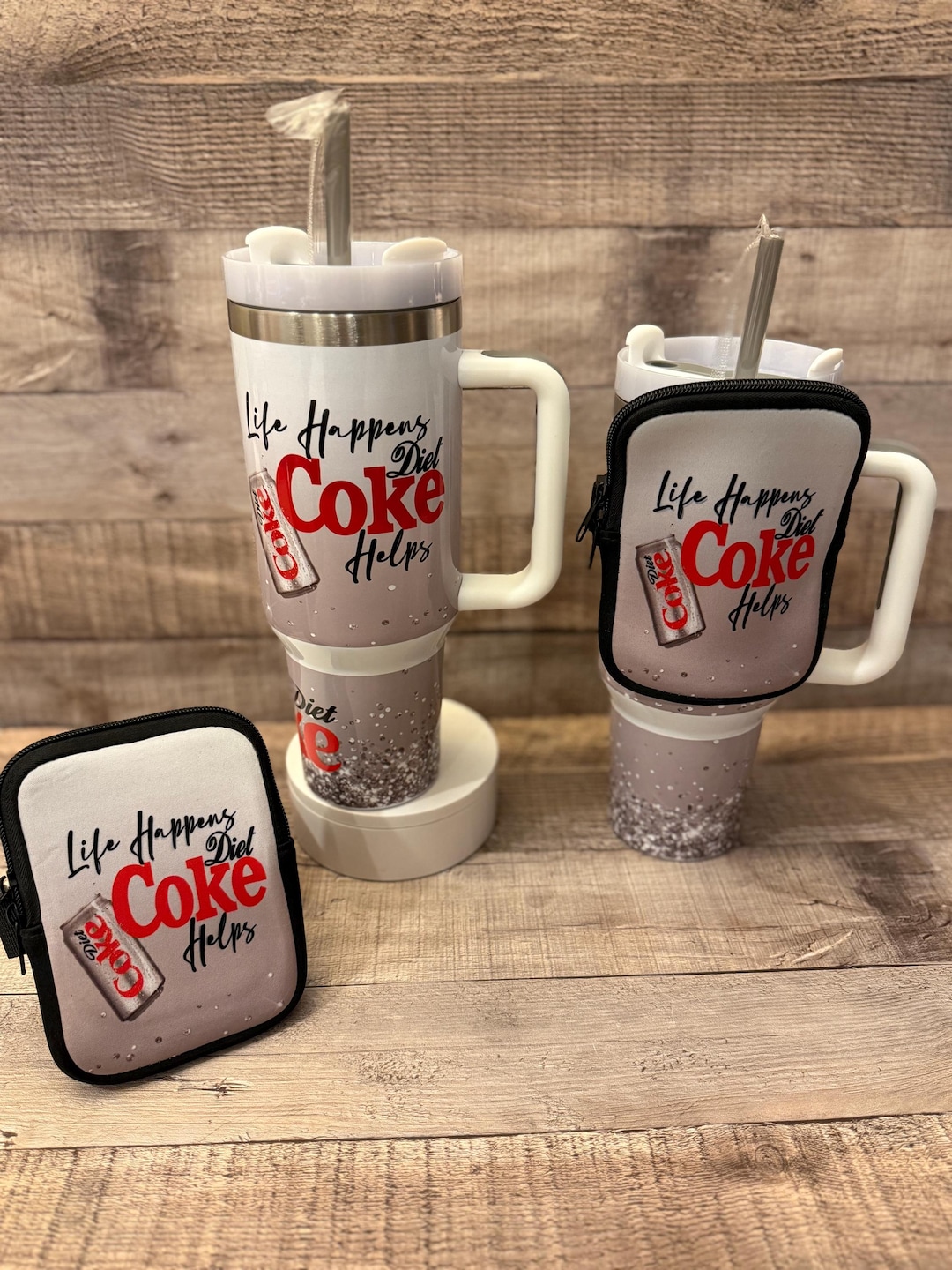 Personalized Diet Coke, Life Happens Diet Coke Helps, Custom 40 Oz ...